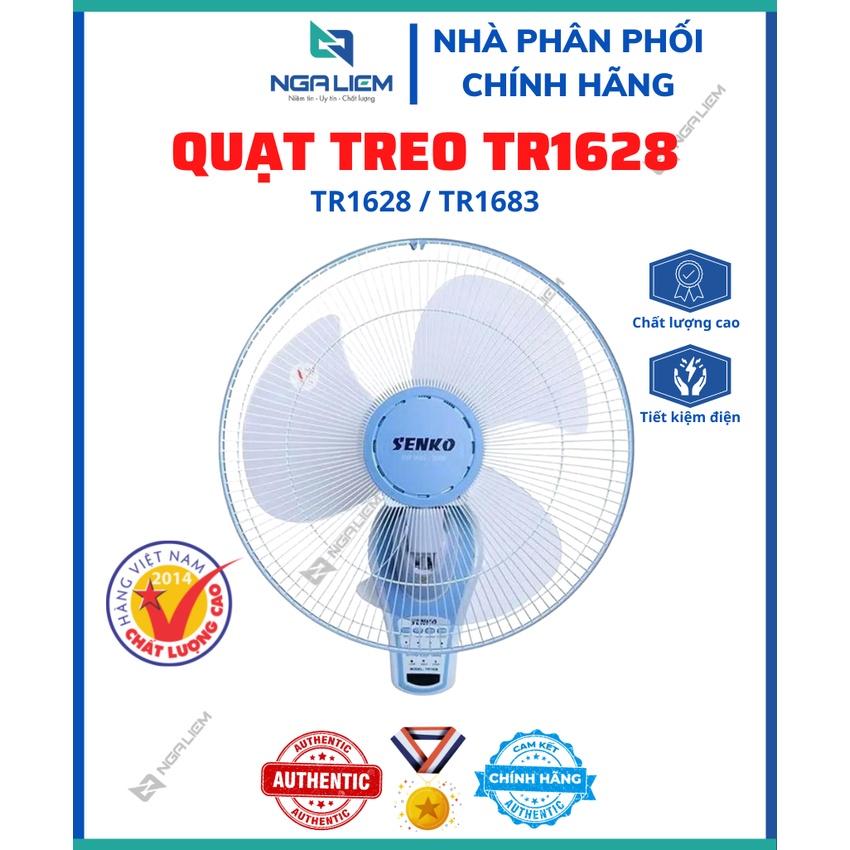Quạt Treo Tường Điều Khiển Từ Xa (Remote) TR1628/TR1683 SENKO | Shopee ...