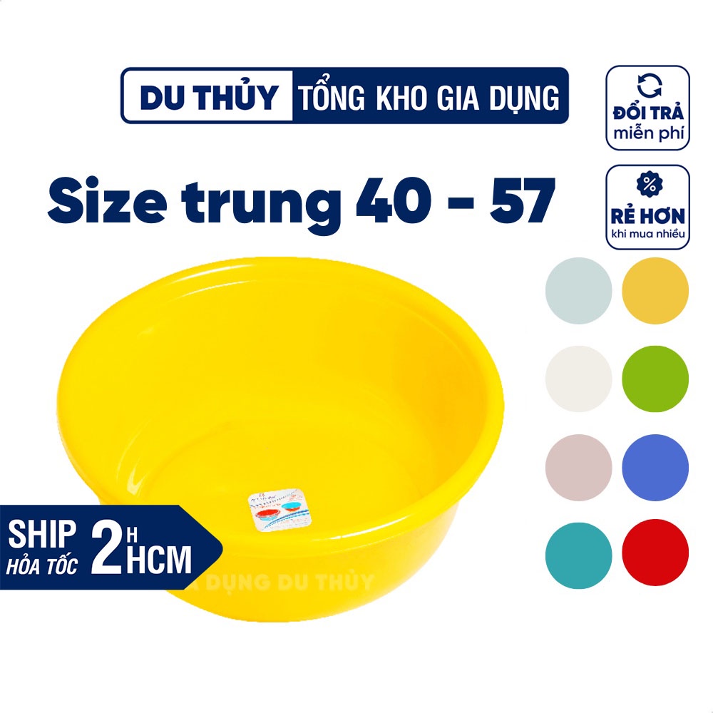 Thau nhựa tròn nhiều kích thước từ 32L đến 45L, thau bằng nhựa tốt ...