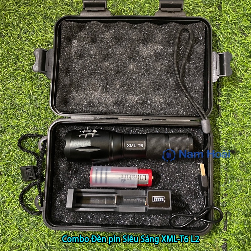 Đèn pin siêu sáng XML-T6 Hợp kim nhôm chống nước, có zoom xa gần | Shopee Việt Nam