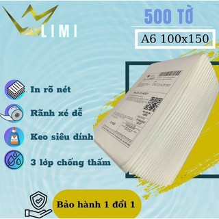 Giấy in nhiệt, Decal tem in nhiệt (A6)100x150 - [4 Lớp], (A7) 75x100 ...