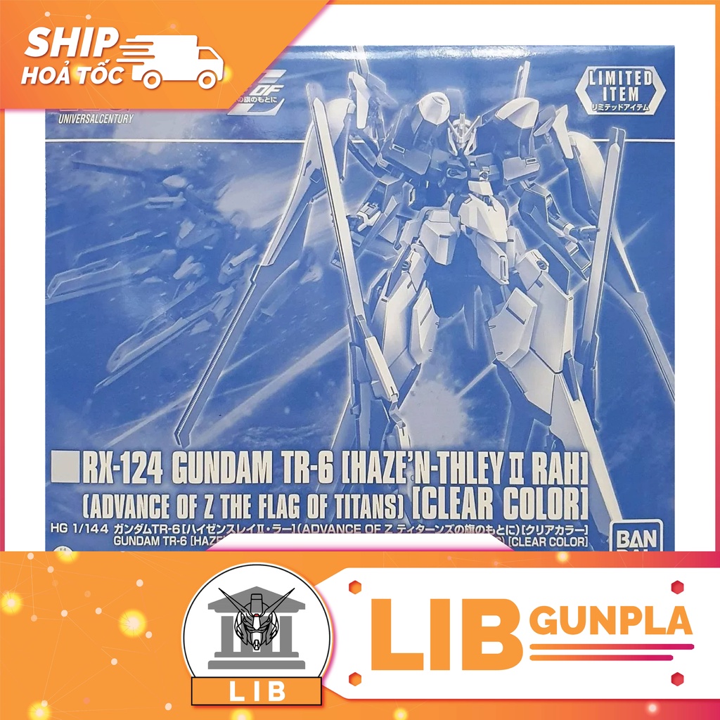 Mô Hình lắp ráp Gundam HG UC Gundam TR6 Hazenthley 2 Rah Clear ver (P-Bandai) | Shopee Việt Nam
