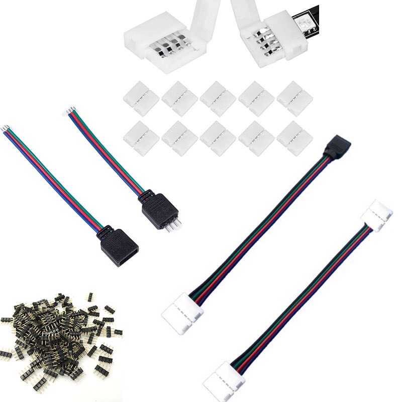 Gim 4 chân sử dụng để nối dây led. Phụ kiện đèn led tiktok RGB 5050 ...