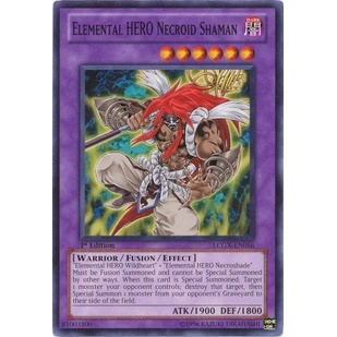 Thẻ bài Yugioh - TCG - Elemental HERO Necroid Shaman / LCGX-EN056 ...