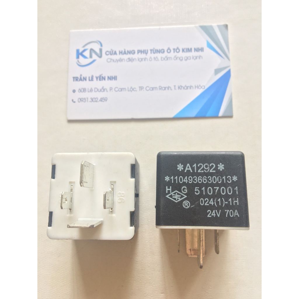 ROLE (RELAY) 12V 24V 70A loại bự 2 chân to 2 chân nhỏ hàng bãi | Shopee ...