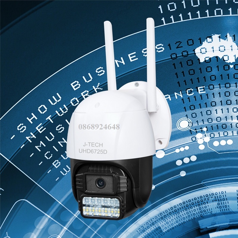 CAMERA WIFI IP J-TECH UHD6725D (4.0MP, XOAY, SMART LIGHT) | Shopee Việt Nam