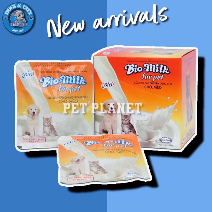 Sữa BIO MILK cho chó mèo 100gr | Shopee Việt Nam