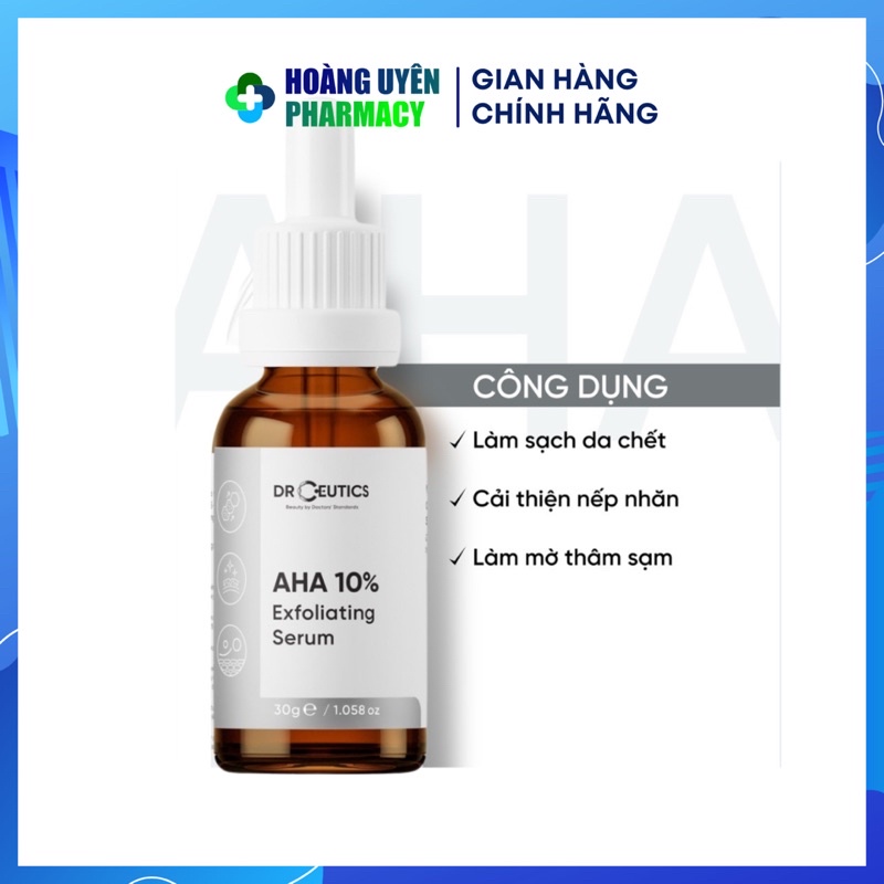Serum DrCeutics AHA 10% Exfoliating | Shopee Việt Nam