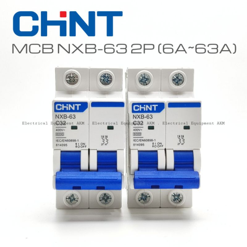 Aptomat MCB 2 Pha NXB-63 Chint 6A~ 125A, Dòng Cắt 6KA~10KA (Hàng chính hãng) | Shopee Việt Nam
