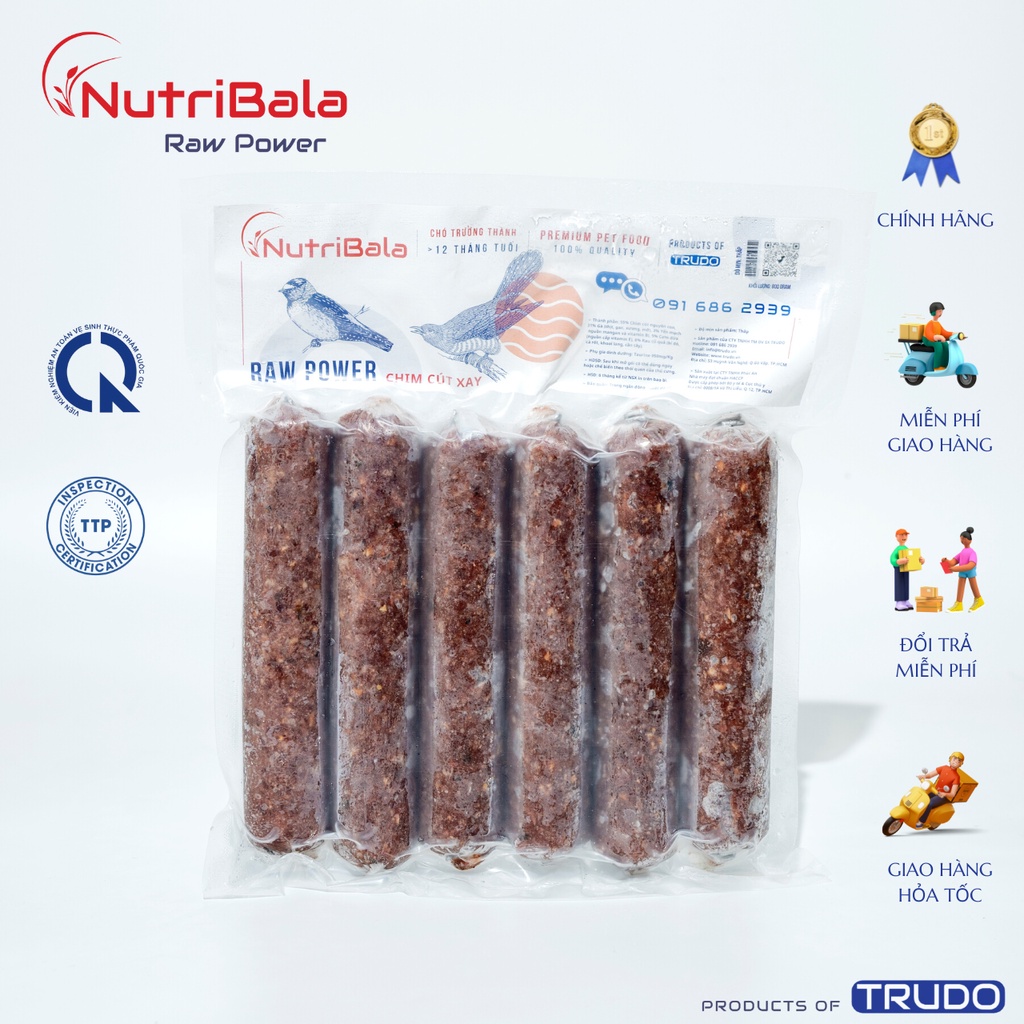 Raw Power Chim Cút Xay NutriBala [NRPCC2022T] - Thức Ăn Thô Cho Chó ...