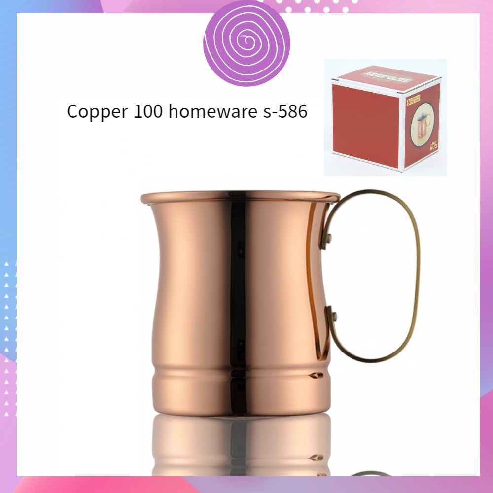 Ly Cốc copper 100 homeware s-586 size L 460ml (Sinkoukinzoku)_ Chính hãng | Shopee Việt Nam