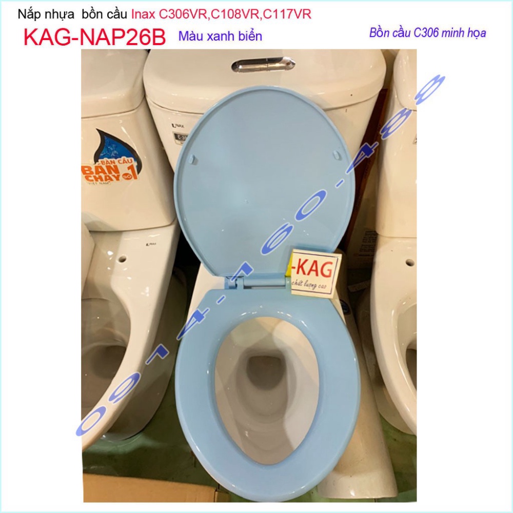 Nắp đậy bồn cầu Inax KAG-NAP26B cho C117, C306, C108, nắp bồn cầu 2 ...