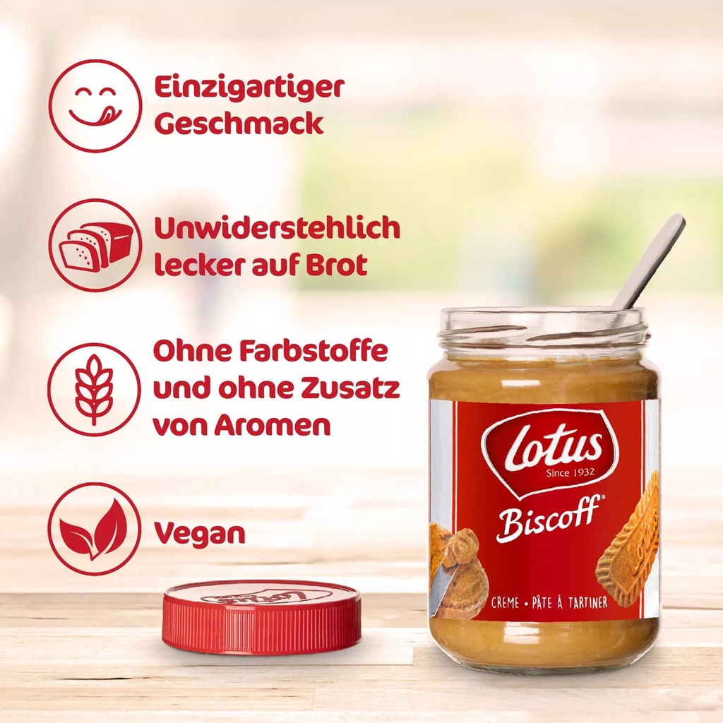 Kem Phết Dạng Mịn Lotus Biscoff Original Caramelised Biscuit Spread ...