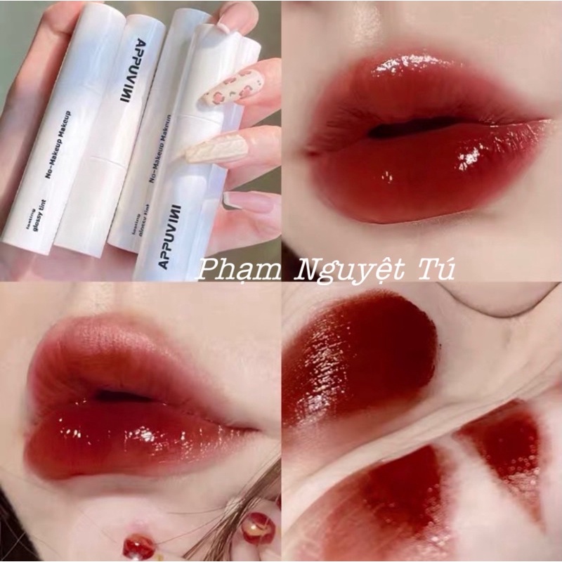 Son bóng Cappuvini siêu lì hiệu ứng tráng gương mềm mịn môi | Shopee ...