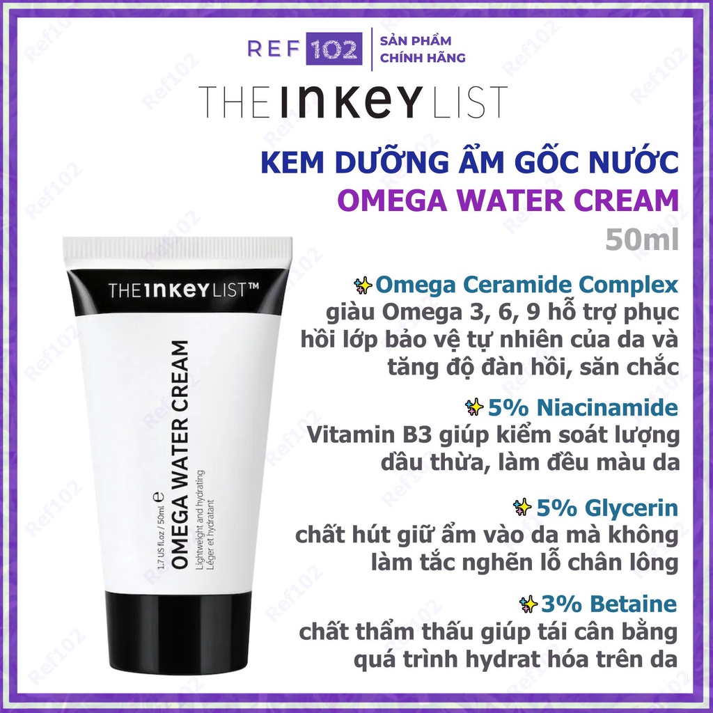 Kem dưỡng ẩm The Inkey List Omega Water Cream gốc nước [Bill Mỹ] Ref102 | Shopee Việt Nam