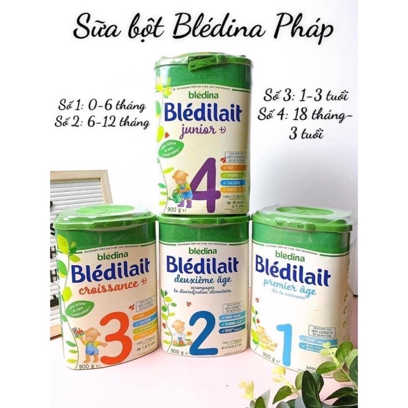 Sữa bột Bledilait pháp số 1,2,3 900g | Shopee Việt Nam