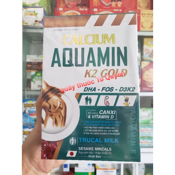 bổ sung canxi CALCIUM AQUAMIN K2 GOLD canxi hữu cơ từ tảo biển (MỖI NGÀY UỐNG 1 VIÊN) | Shopee ...