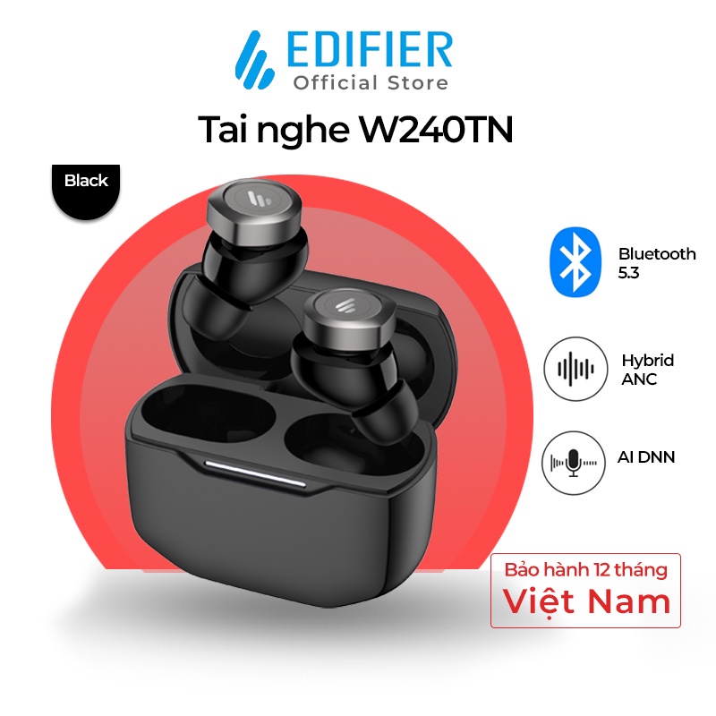 Tai nghe Bluetooth 5.3 EDIFIER W240TN Chống ồn chủ động Đàm thoại 4 mic ...