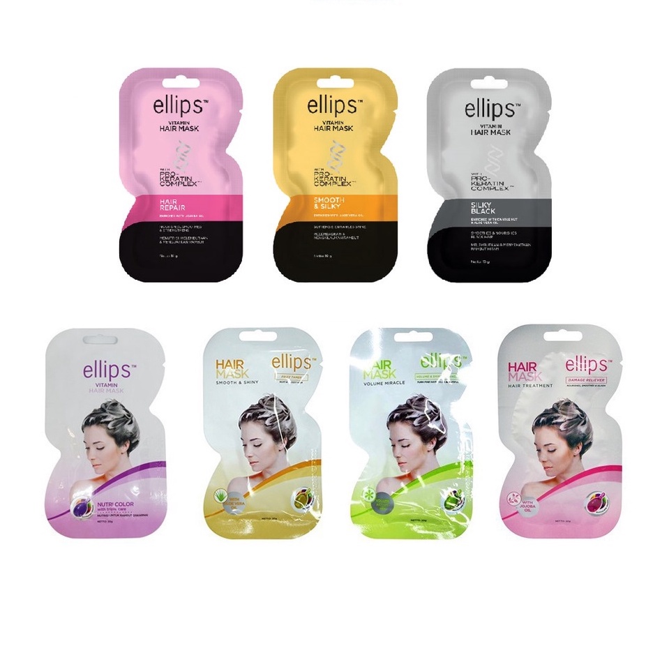Mặt Nạ Ellips Ủ Dưỡng Tóc 20g (Ellips Hair Mask 20g) | Shopee Việt Nam