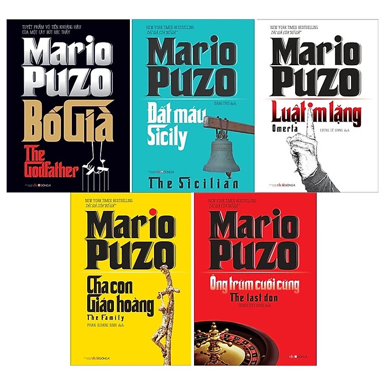 Sách BOXSET Combo 5 Cuốn: Tuyển Tập Mario Puzo :Bố Già ,Luật im Lặng ...