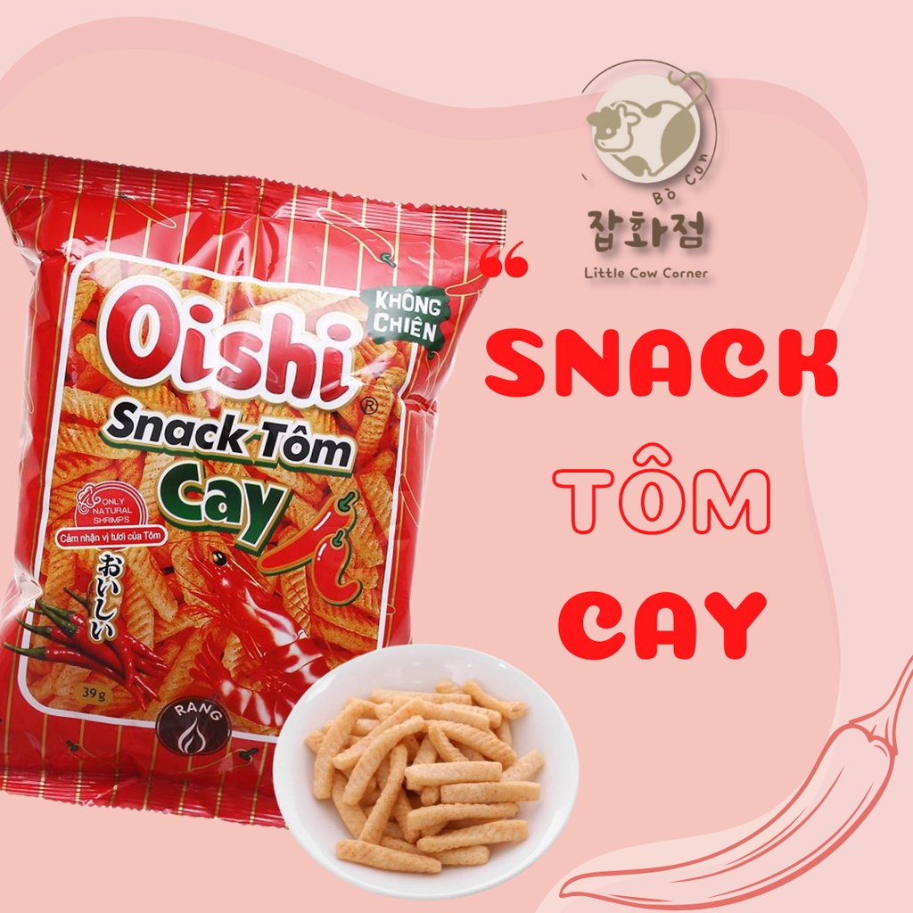 COMBO 10 Gói Bánh Snack Bim Bim Vị Tôm Cay Oishi 32g | Shopee Việt Nam