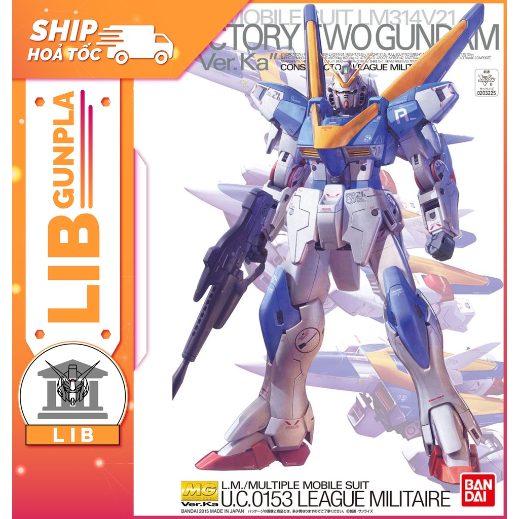 Mô hình lắp ráp Gundam MG 1/100 Victory Two V2 Gundam Ver. Ka | Shopee ...