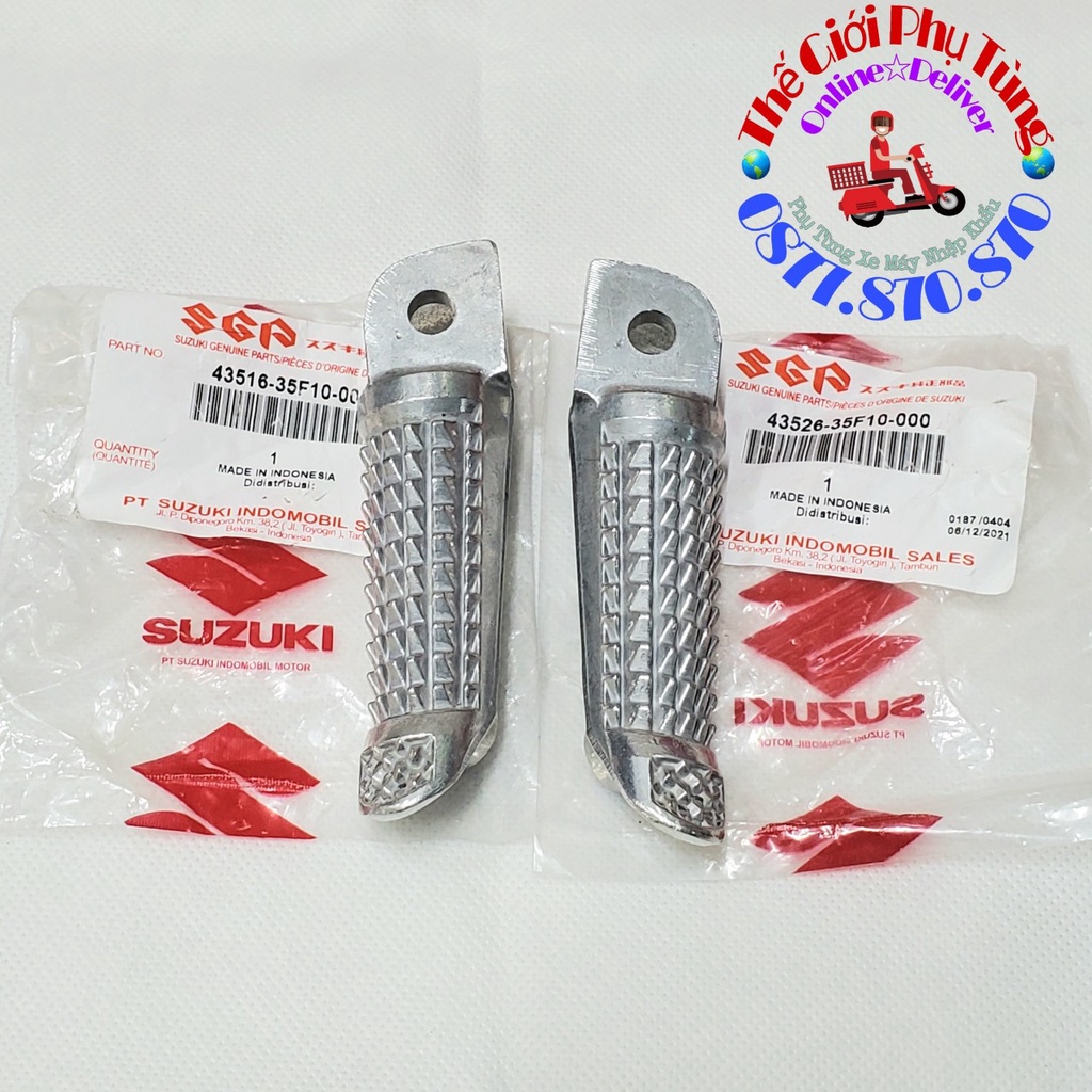 Cục nhôm gác chân trước Raider fi - Satria fi Zin suzuki Indo - 43516 ...