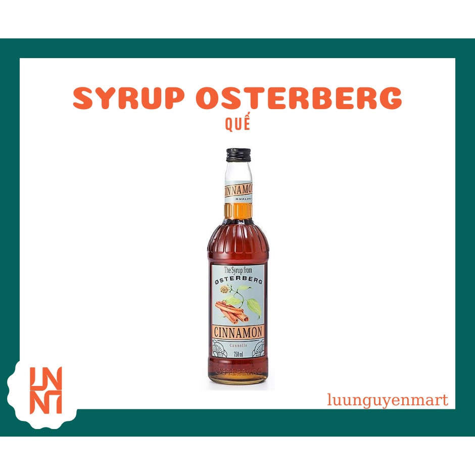 Siro/Syrup Osterberg Cinnamon (Quế) - Chai 750ml | Shopee Việt Nam