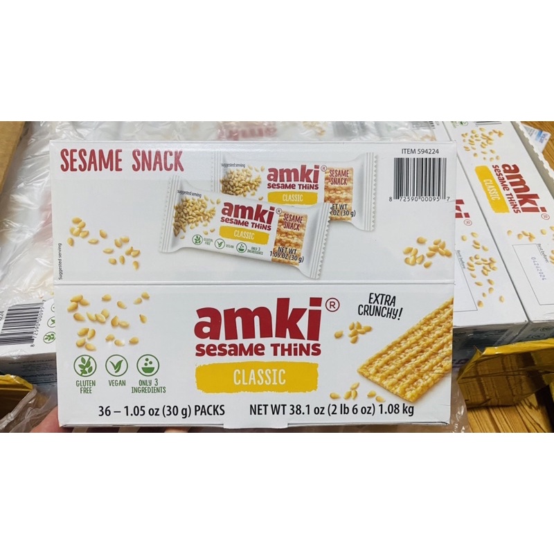 bánh mè Amki Sesame Thins Classic (sản phẩm của Phần Lan) | Shopee Việt Nam