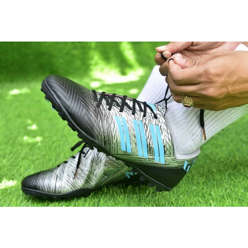 Giày Đá Banh Messi Đen Bạc đế TF sân nhân tạo ( Giá kho siêu rẻ ...