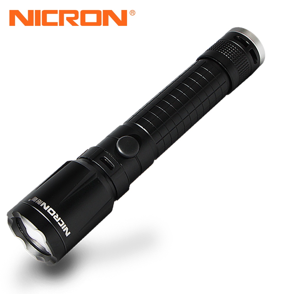 Đèn Pin NICRON Focus N6F 5W Zoom USB 350LM 2600mAh 18650 Li-ion Đuôi ...
