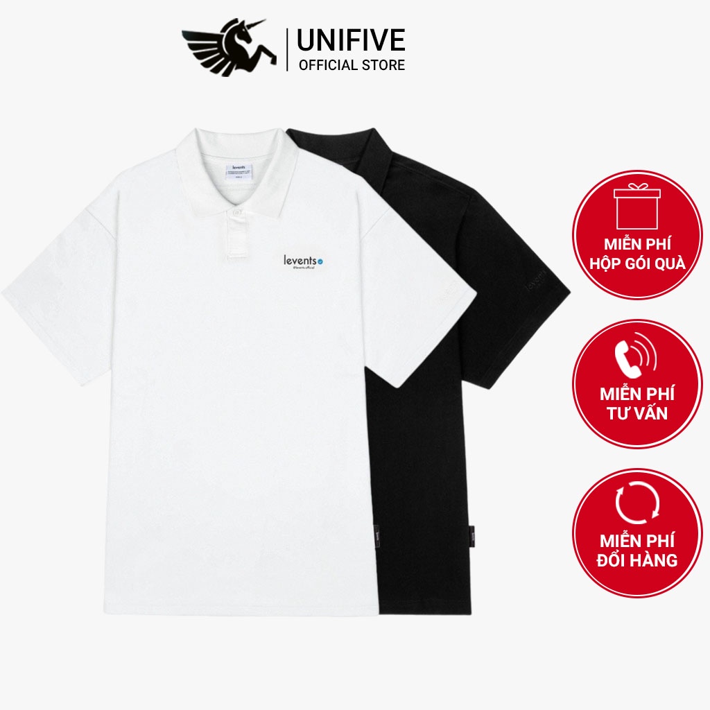 Áo thun polo Levents Mini Popular tay lỡ, form rộng Local Brand Unisex ...