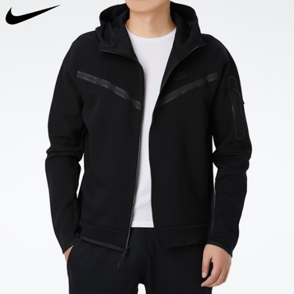 Áo Khoác Gió Thể Thao Chính Hãng 100% nike nsw tech fleece Có Mũ Trùm ...