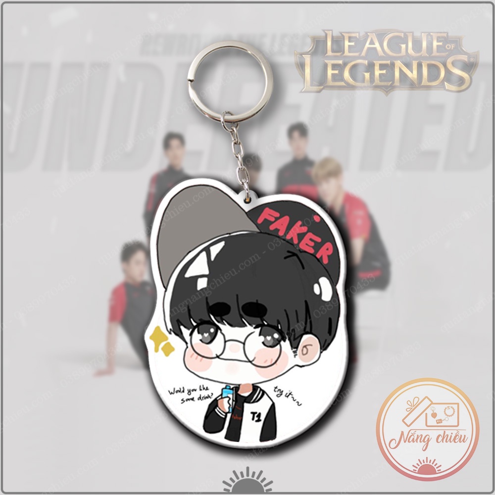 Móc khóa chibi Faker Dày In Sắc Nét 2 Mặt, Huyền Thoại T1 | Shopee Việt Nam