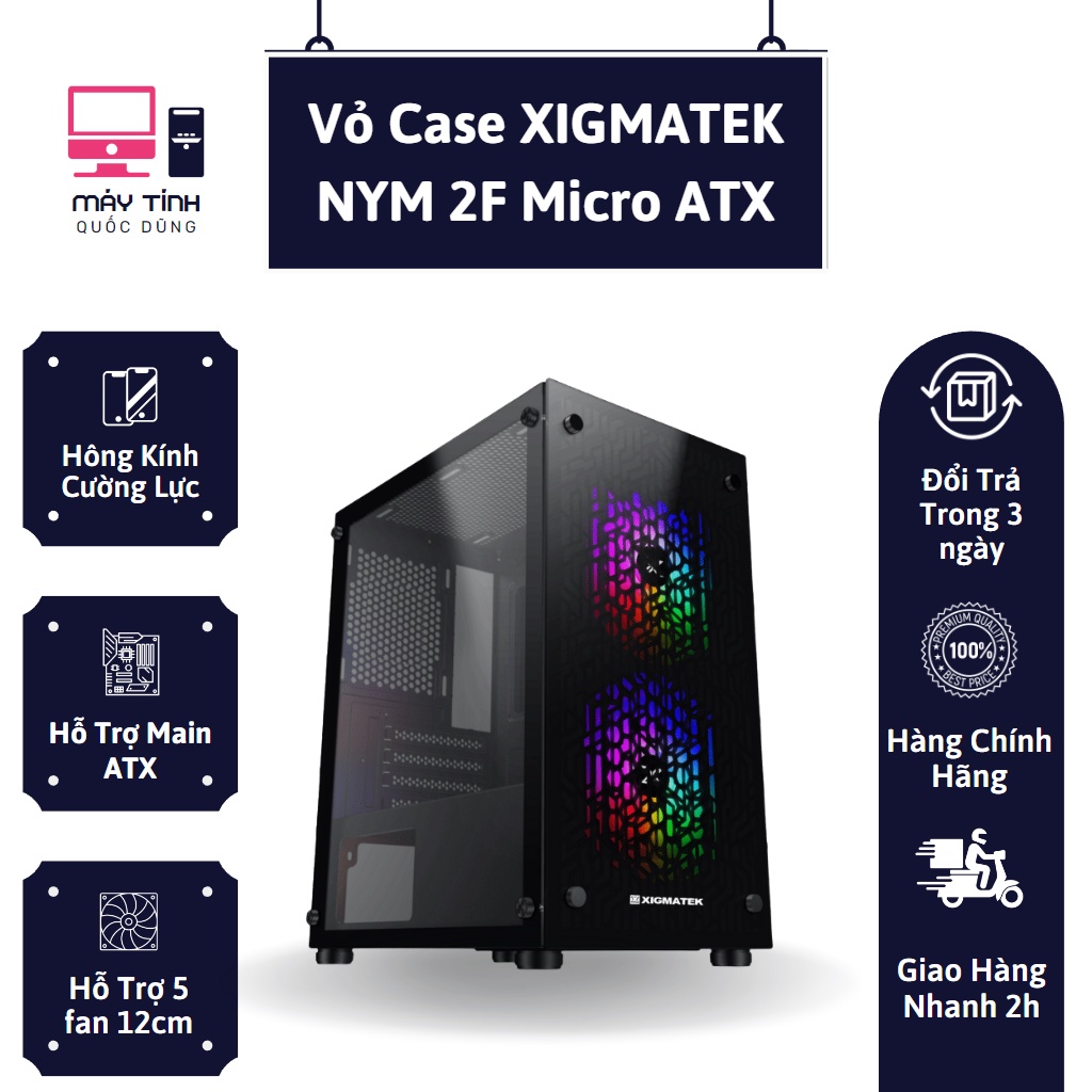 Vỏ Case Xigmatek NYM 2F Hỗ Trợ Main M-ATX - Hàng Chính Hãng I Máy Tính ...