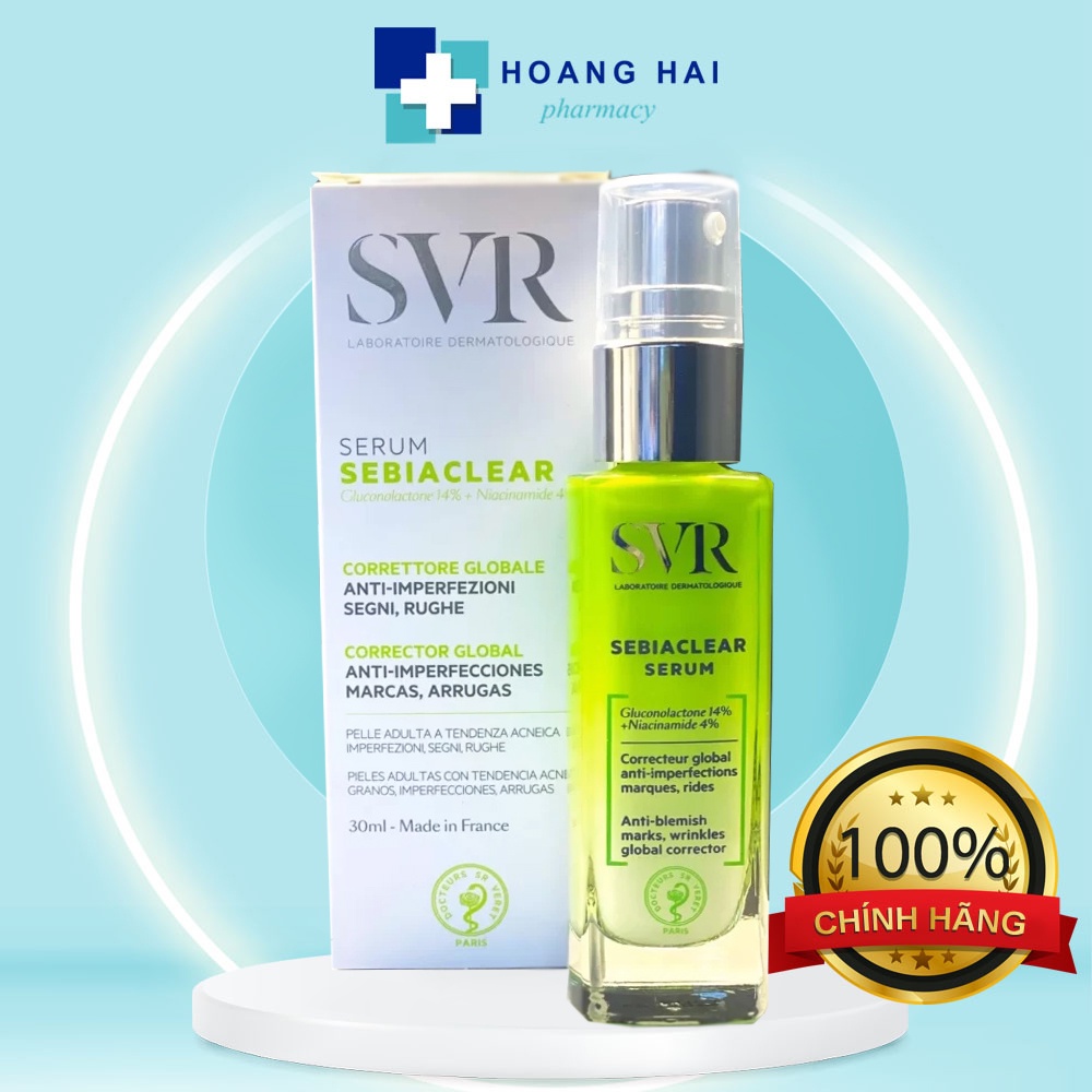 Serum SVR Sebiaclear 4% NIACINAMIDE & 14% PHA tinh chất dưỡng SVR (30ml) | Shopee Việt Nam