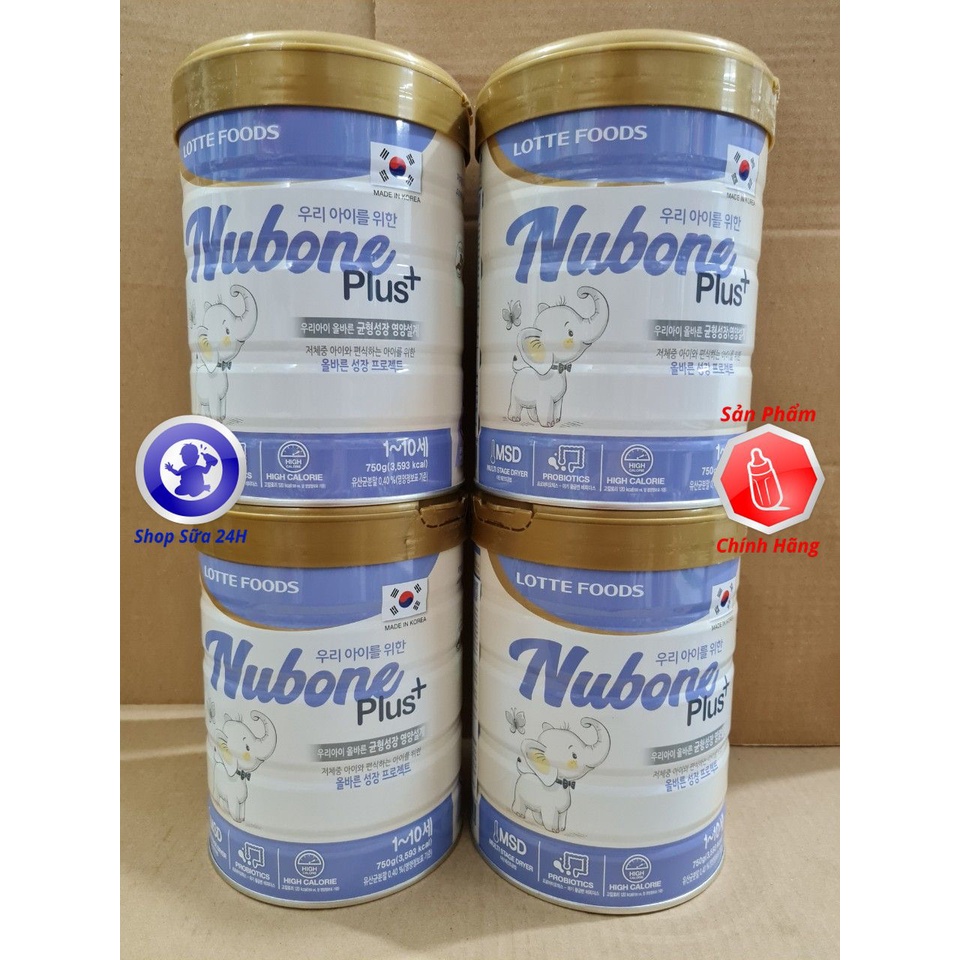 Combo 4 Hộp Sữa Nubone 1, 2, Plus+ Lon 750gr | Shopee Việt Nam
