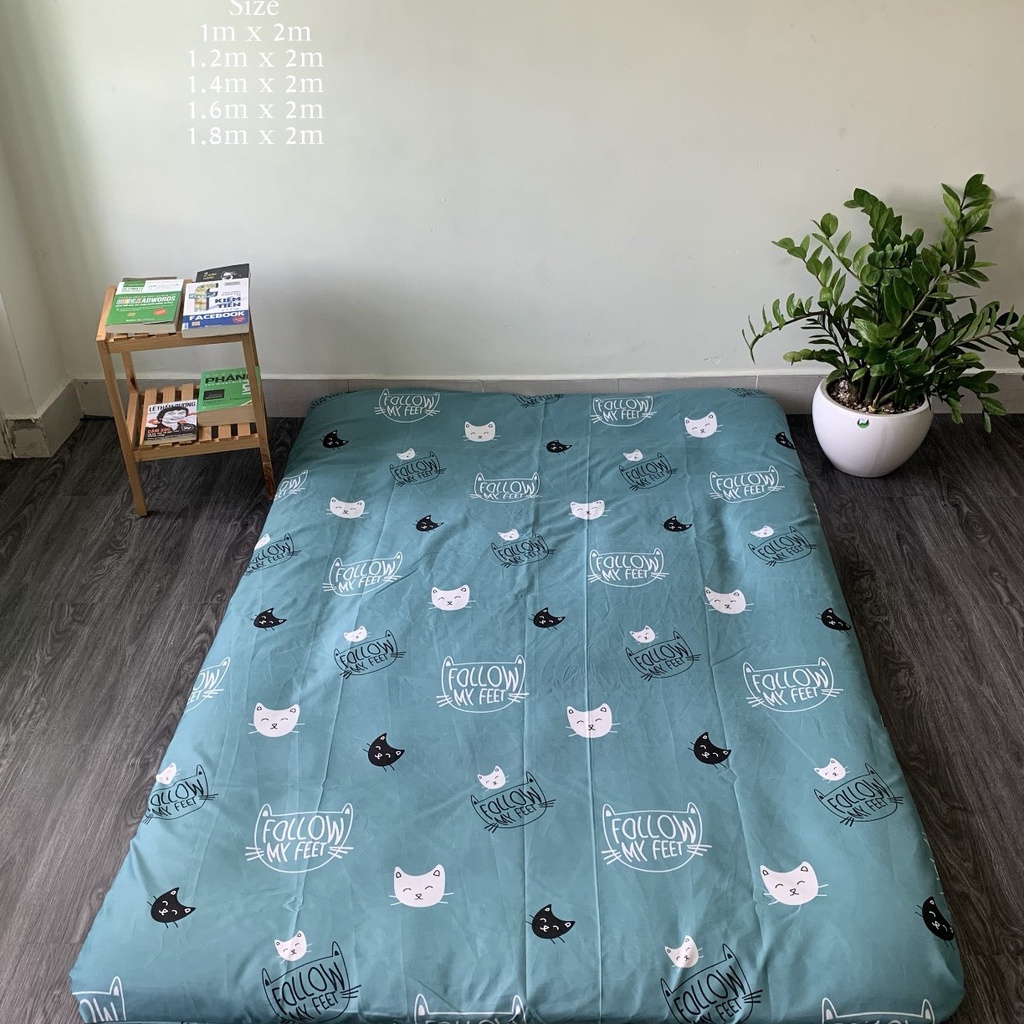 Drap Nệm Topper, Áo Đệm 2 Mặt Có Khoá Kéo Size 1m x 2m, 1m2 x 2m, 1m4 x ...