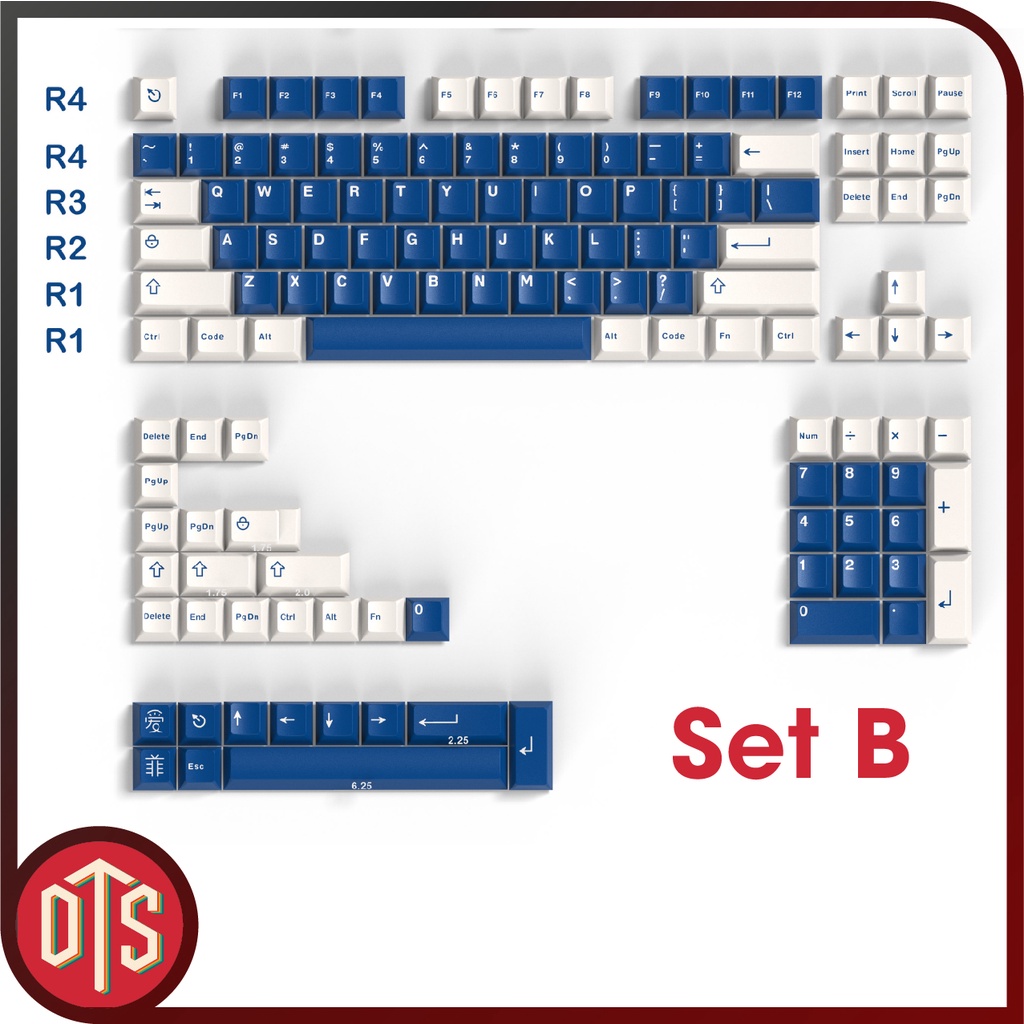 Keycap CMK aifei Classic Blue cao cấp Doubleshot sắc nét | ABS | Cherry ...