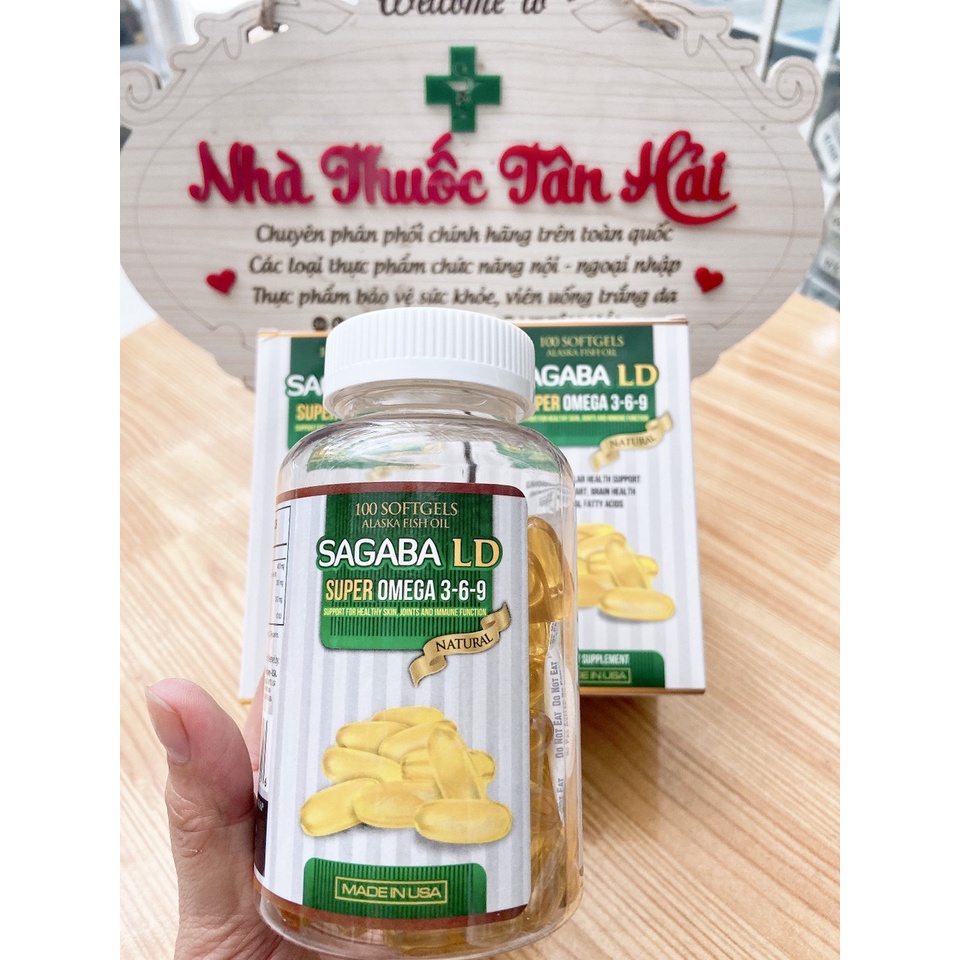 Omega 369, dầu cá Sagaba LD - Mỹ, hộp 100 viên | Shopee Việt Nam