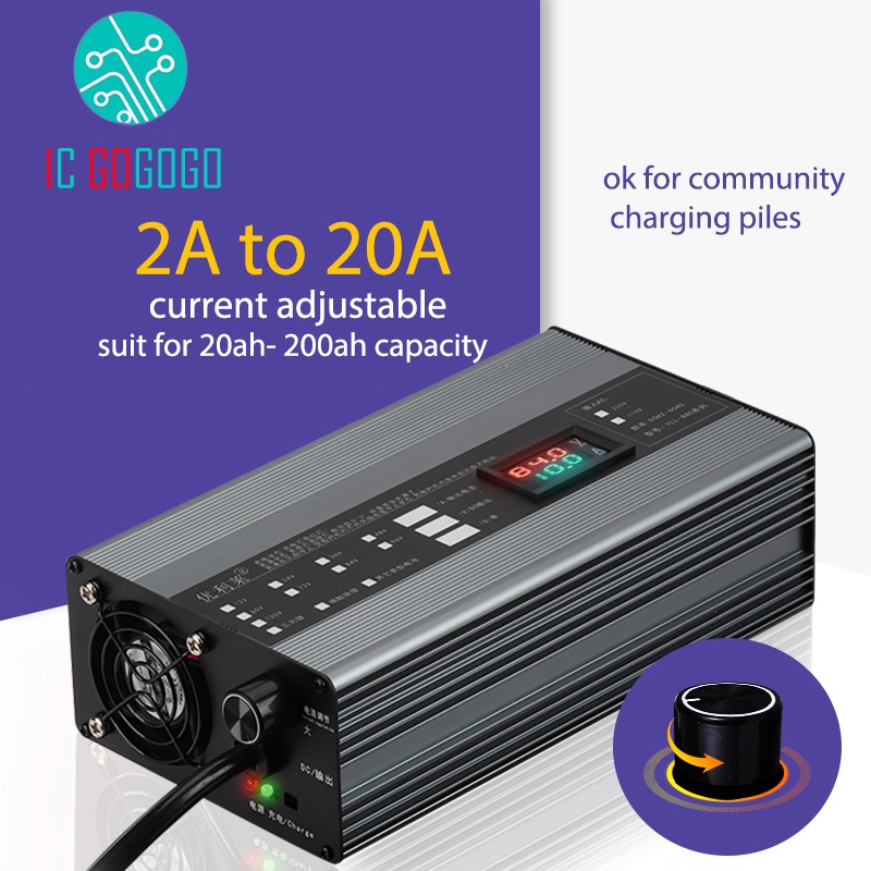 CURREN Thiết Bị Sạc Pin lipo lifepo4 20a 48v 58.4v 72v 60v 67.2v 84v 87.6v 16s 20s 24s Chất ...