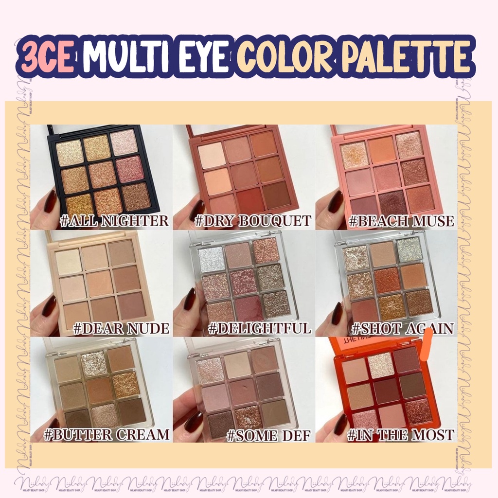 Bảng mắt 3CE Multi Eye Color Palette | Shopee Việt Nam