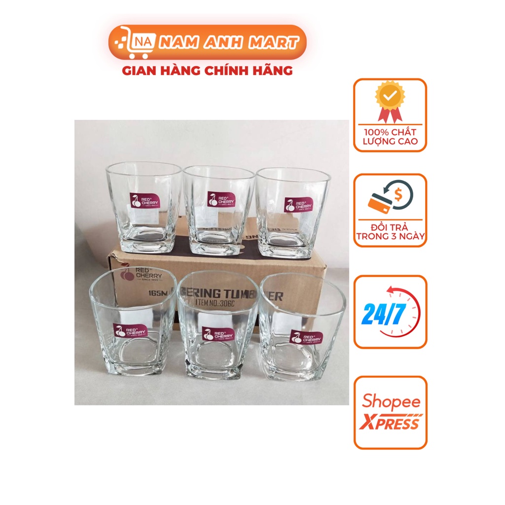 Bộ cốc thuỷ tinh 6 chiếc 165ml cao cấp, thiết kế sang trọng, sáng bóng đẹp mắt #GDI330 | Shopee ...