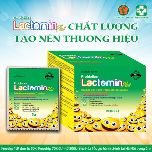 LACTOMIN PLUS - Men vi sinh hết tiêu chảy, táo bón cho bé, rối loạn ...