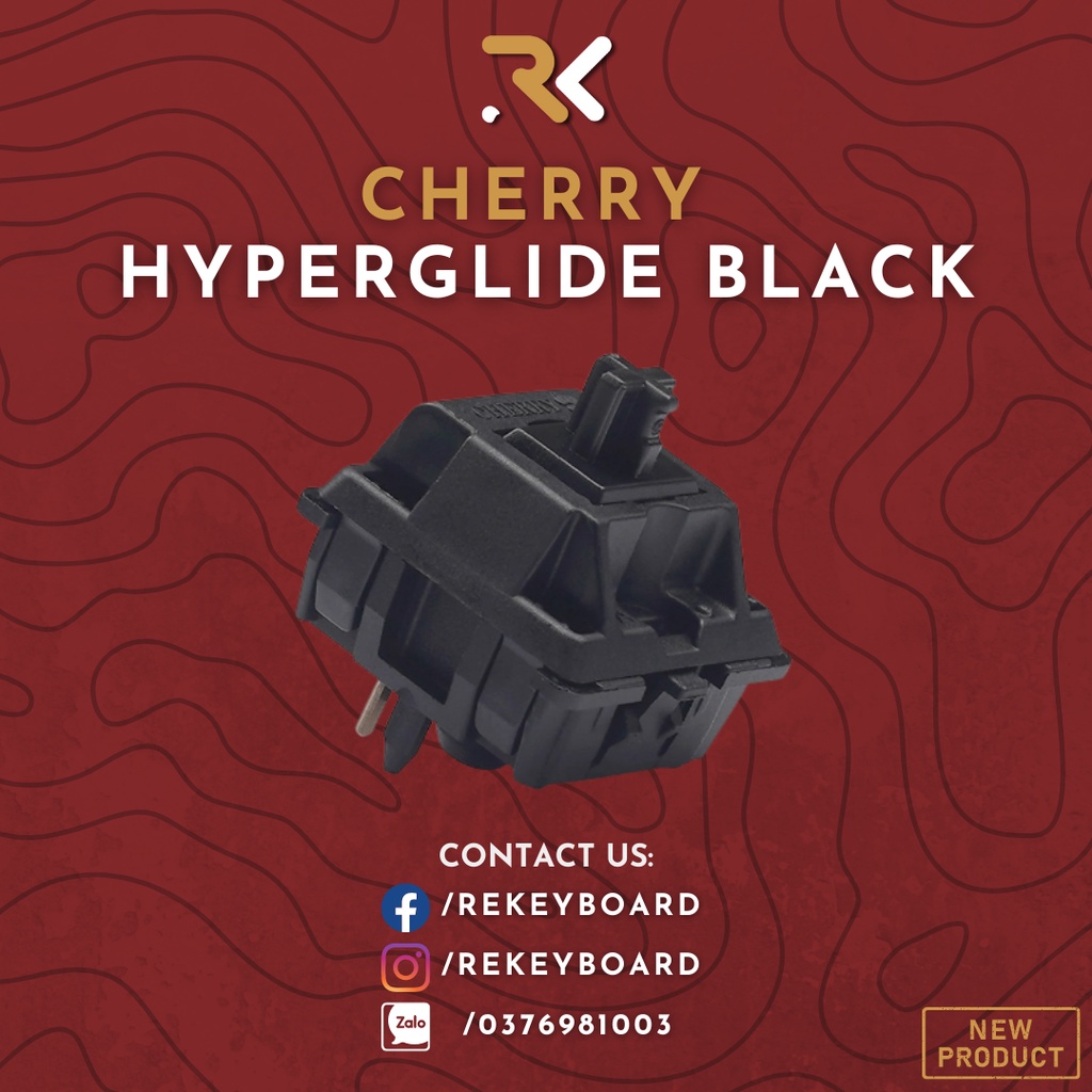 Switch Cherry Hyperglide Black | 5 Pin Linear Switch | Công tắc phím cơ cherry huyền thoại ...