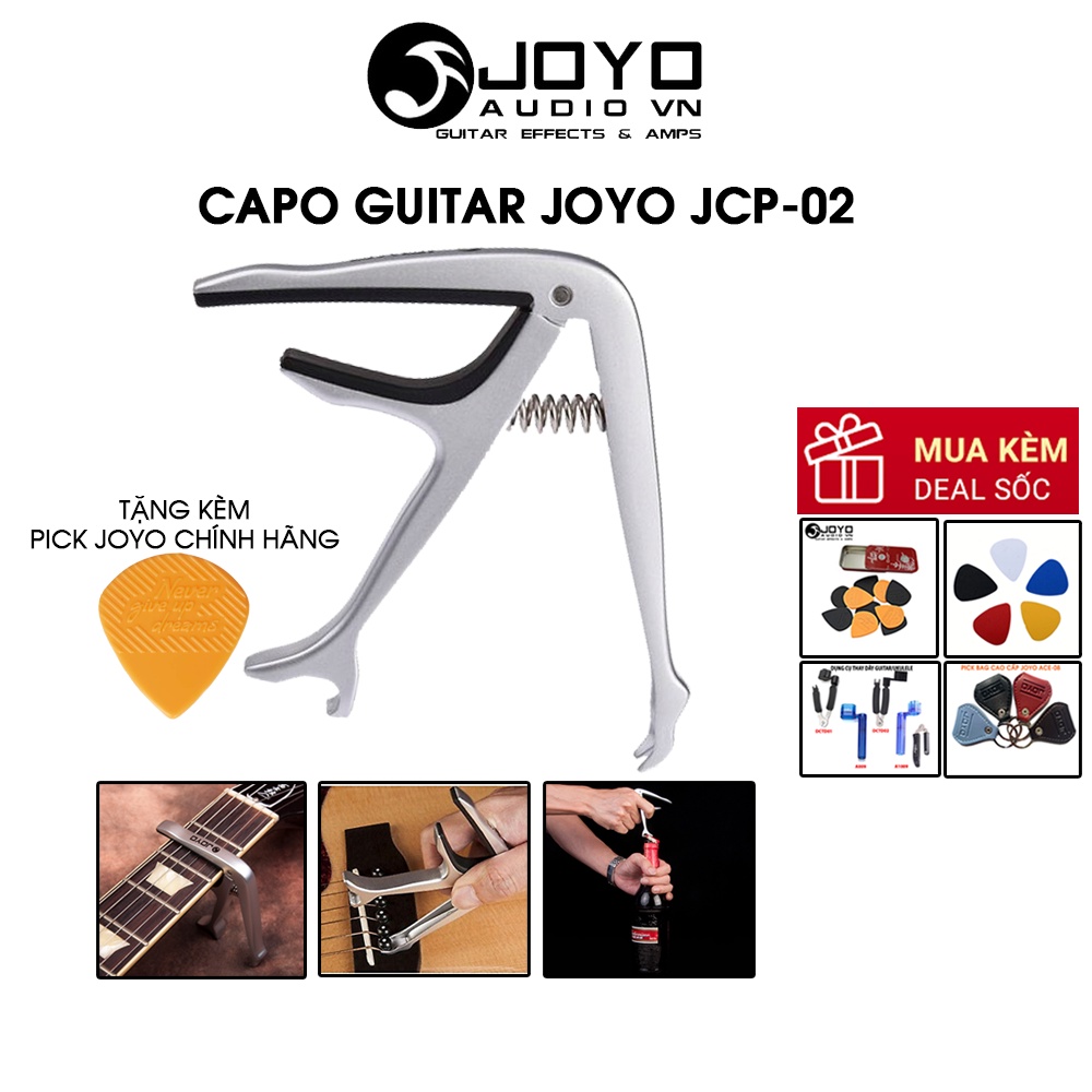 JOYO JCP-02 - Capo Guitar Acoustic / Classic Đa Năng Cao Cấp Kèm Pick ...