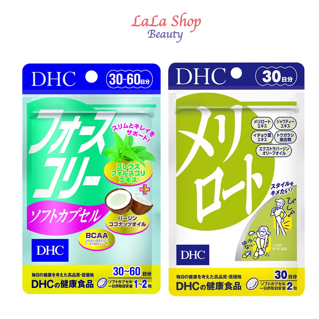 Combo Viên Uống DHC Giảm Cân Cải Thiện Vóc Dáng Nhật Bản gồm Giảm Cân ...