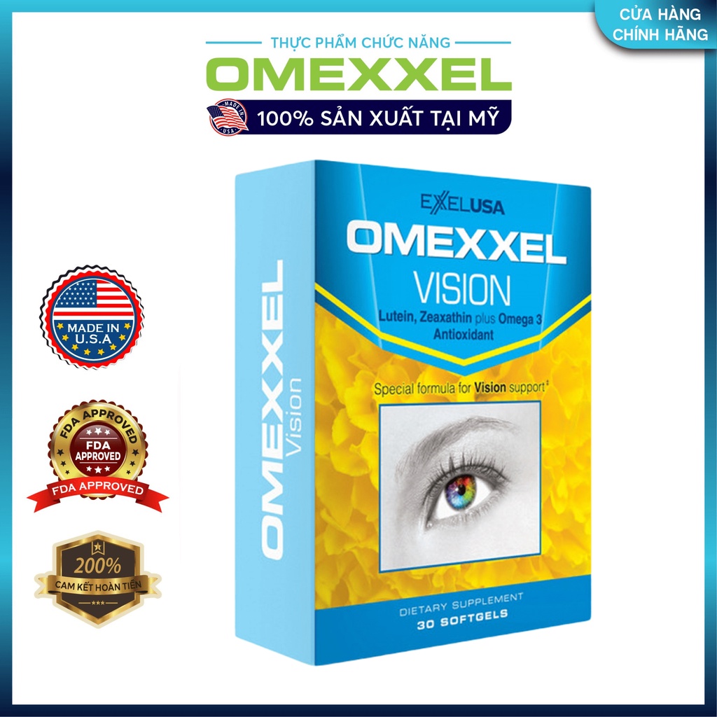 Viên uống bổ mắt Omexxel Vision 30 viên/ hộp | Shopee Việt Nam