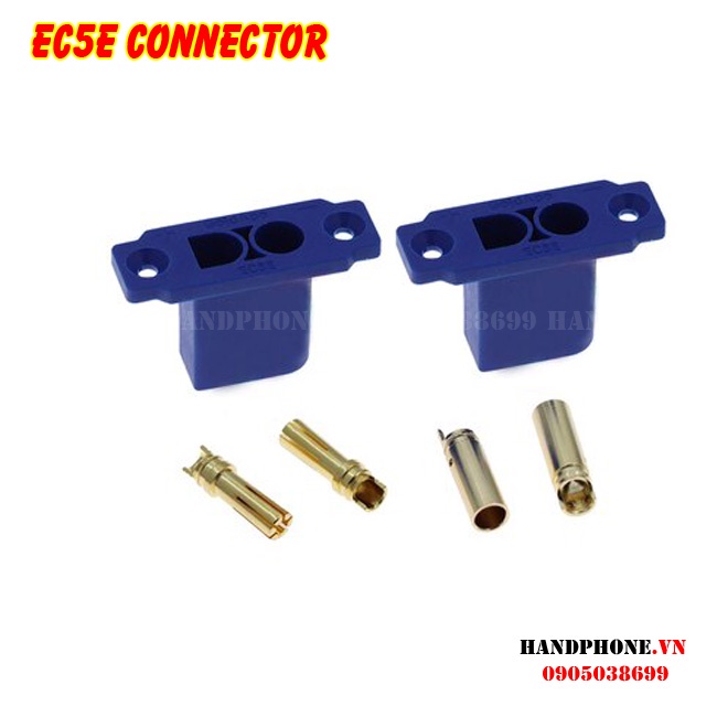 Jack EC5E Connector (Male, Female)- Phích nối nguồn điện gắn trên hộp ...