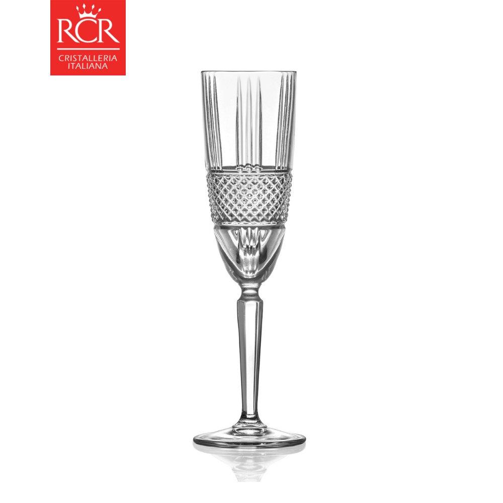 Ly Uống Vang Sủi, Champaigne Thuỷ Tinh Pha lê Không Chì Ý RCR Crystal ...