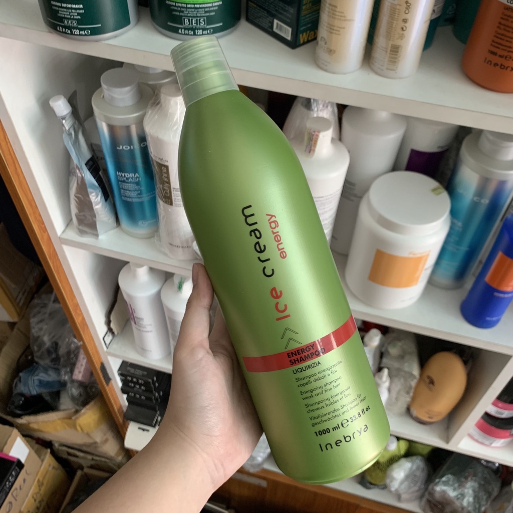 Dầu gội chống rụng tóc Inebrya Ice Cream Energy Anti Hair Loss 1000ml ...
